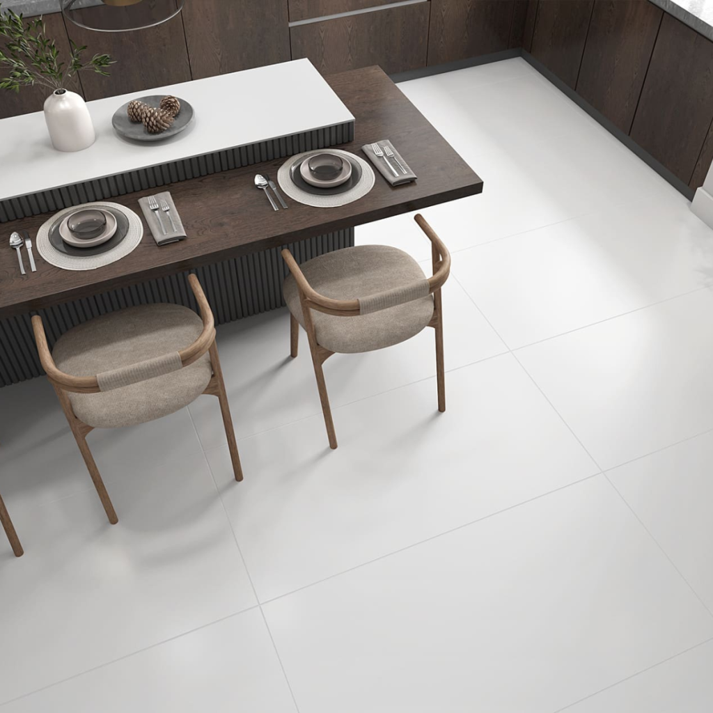 PISO BRANCO RETIFICADO MATE 60X120 - FORMIGRES - Franco Revestimentos